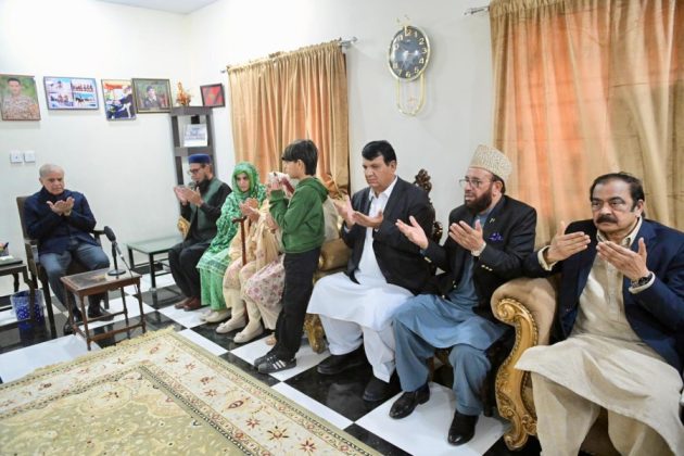 PM Shehbaz visits home of martyred Lt Col Shahzada Gul Faraz, announces ...